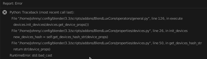 Blender 3.3 Linux std:bad_cast · Issue #787 · LuxCoreRender/BlendLuxCore · GitHub