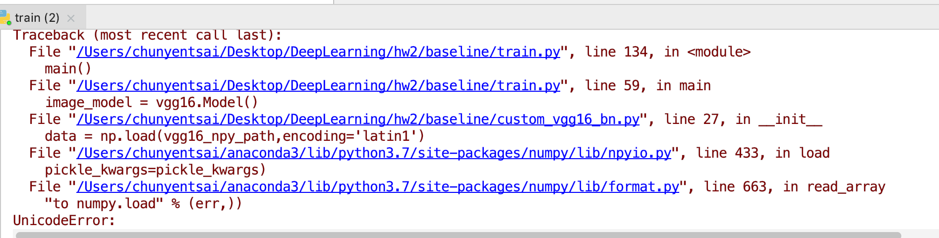 You may need to pass the encoding= option to numpy.load · Issue #57 ...