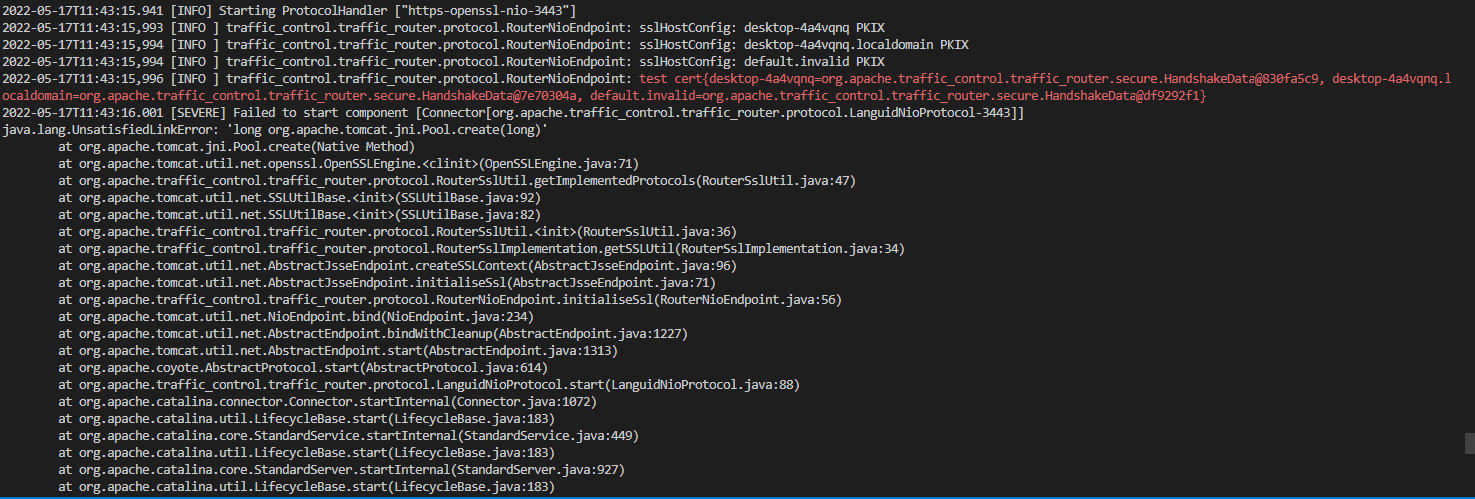 https startup failed trafic router · Issue #6836 · apache/trafficcontrol · GitHub