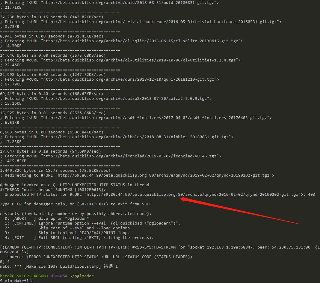 UNEXPECTED HTTP STATUS · Issue #941 · dimitri/pgloader · GitHub