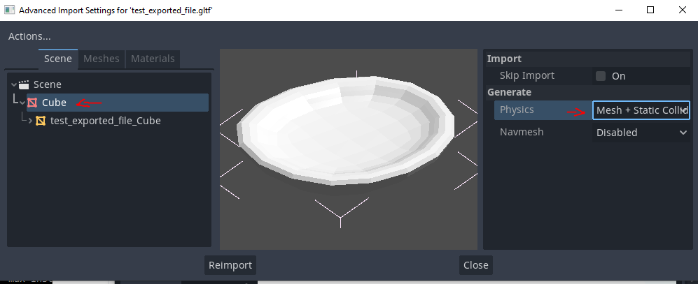 New 3D import: Scene Importer doesn't generate static mesh when re ...