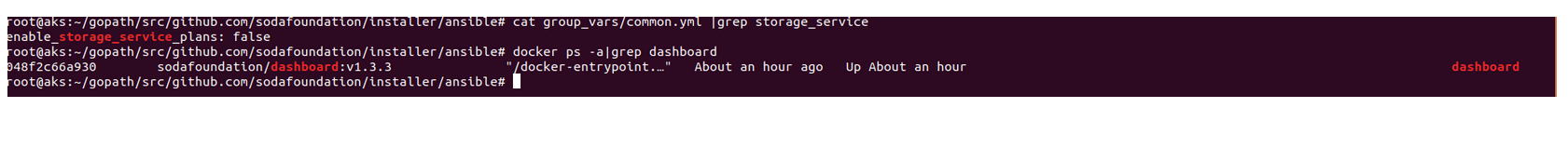 Dashboard displays SSP even though installer has SSP as false · Issue #615 · sodafoundation ...