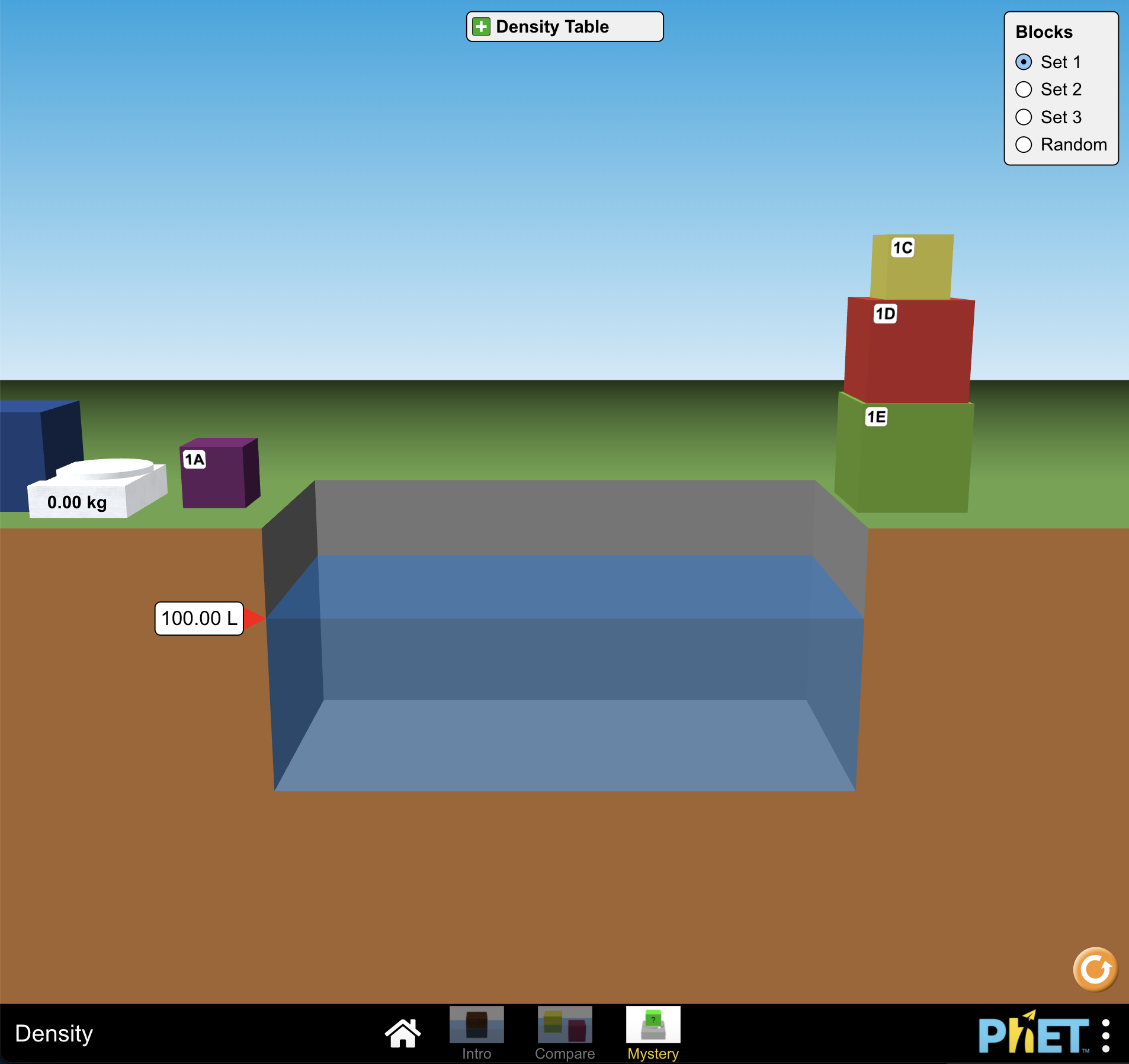 open space to move blocks out of the pool · Issue #73 · phetsims/density · GitHub