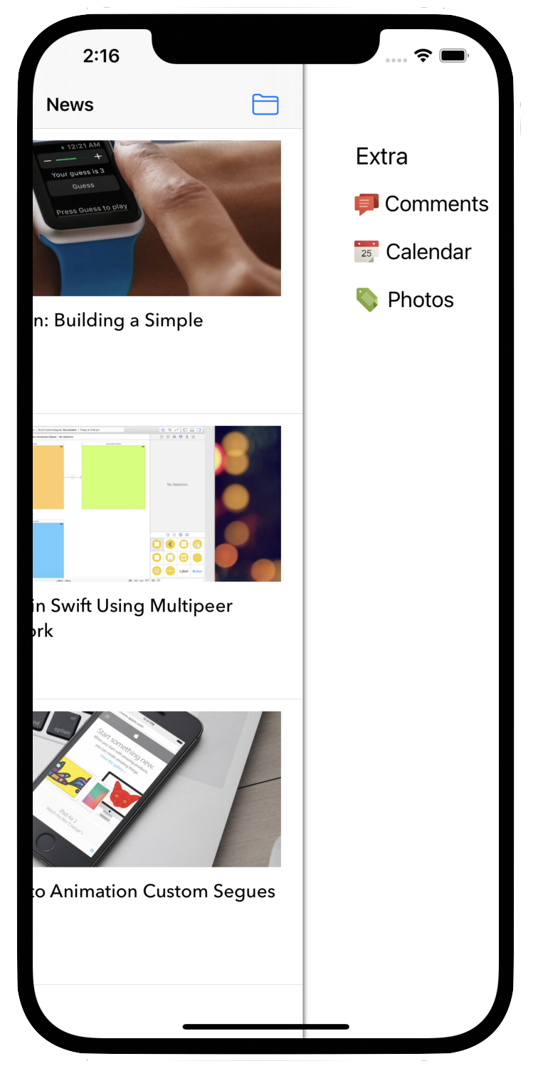GitHub - AdnannM/Slidebar-Menu: Slidebar Menu left and right