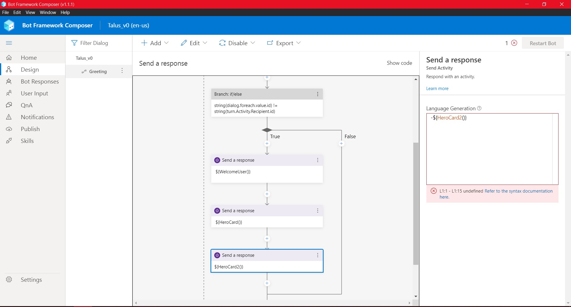 Microsoft Bot Composer: Hero Cards · Issue #4317 · microsoft/BotFramework-Composer · GitHub