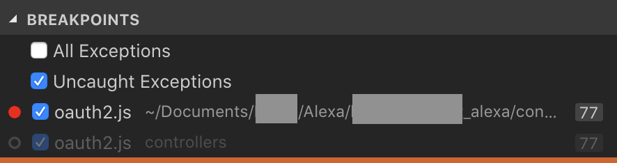 Breakpoints are not working under macOS Catalina · Issue #78127 · microsoft/vscode · GitHub