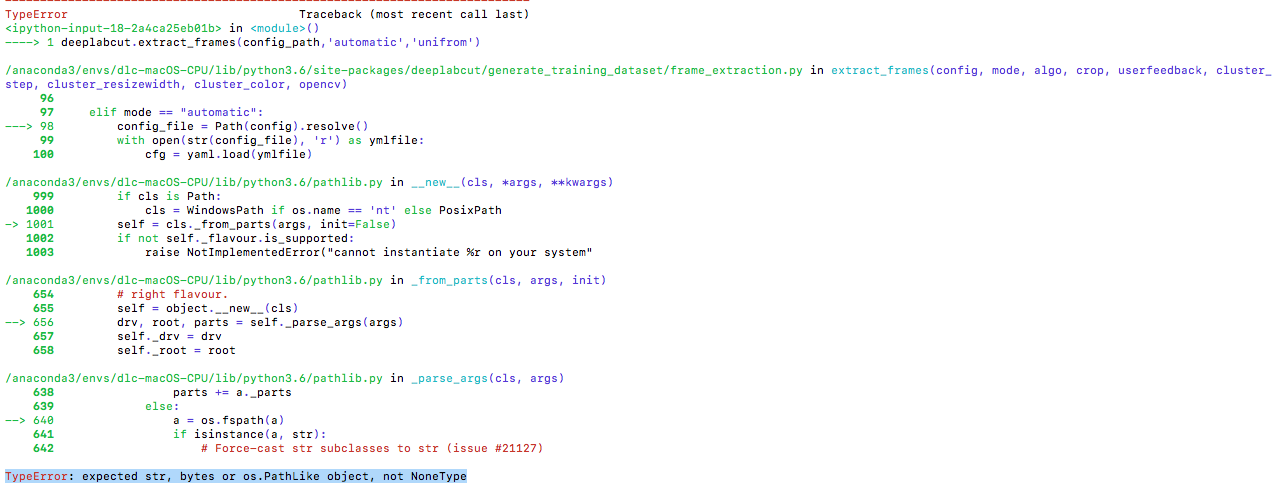 Issue while using the extract_frames function · Issue #225 · DeepLabCut/DeepLabCut · GitHub