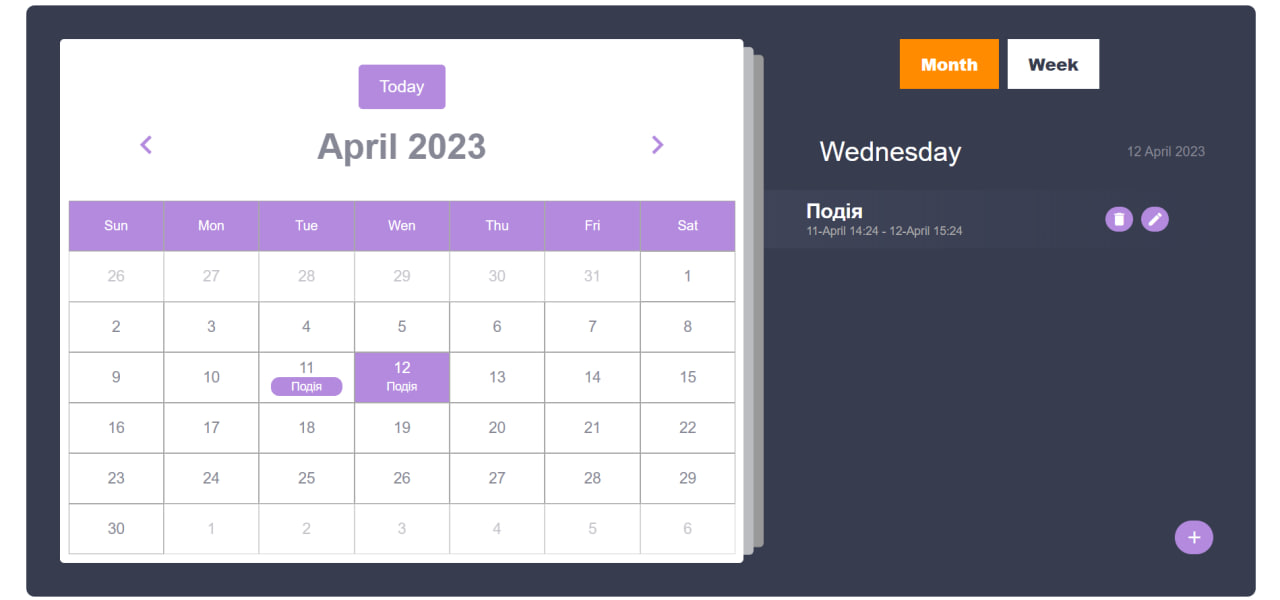 GitHub - bumblebee19/calendar-angular-: Custom calendar with events and ...