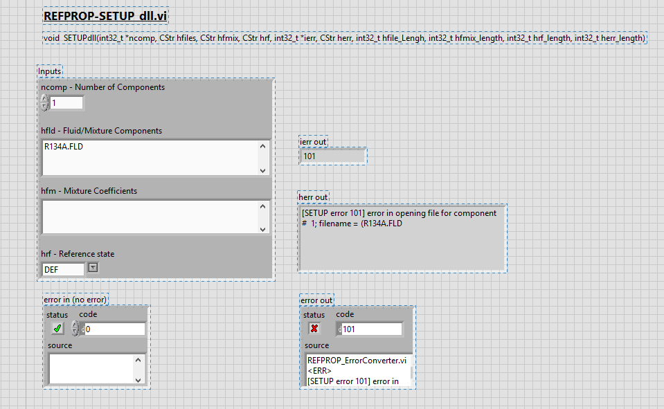 REFPROP LabVIEW Integration · Issue #97 · usnistgov/REFPROP-wrappers · GitHub