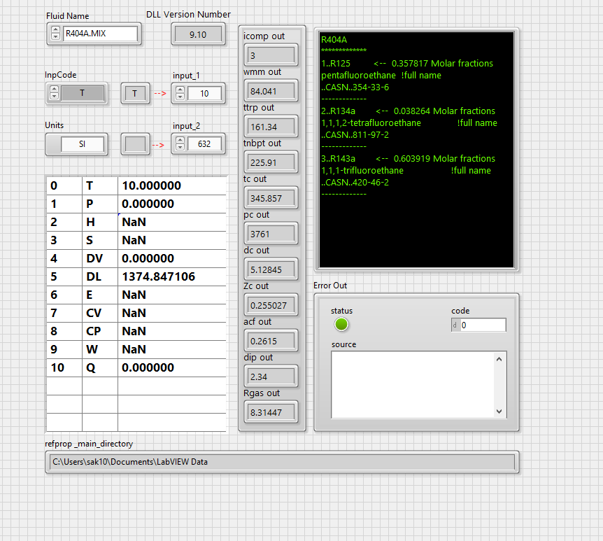 REFPROP LabVIEW Integration · Issue #97 · usnistgov/REFPROP-wrappers ...