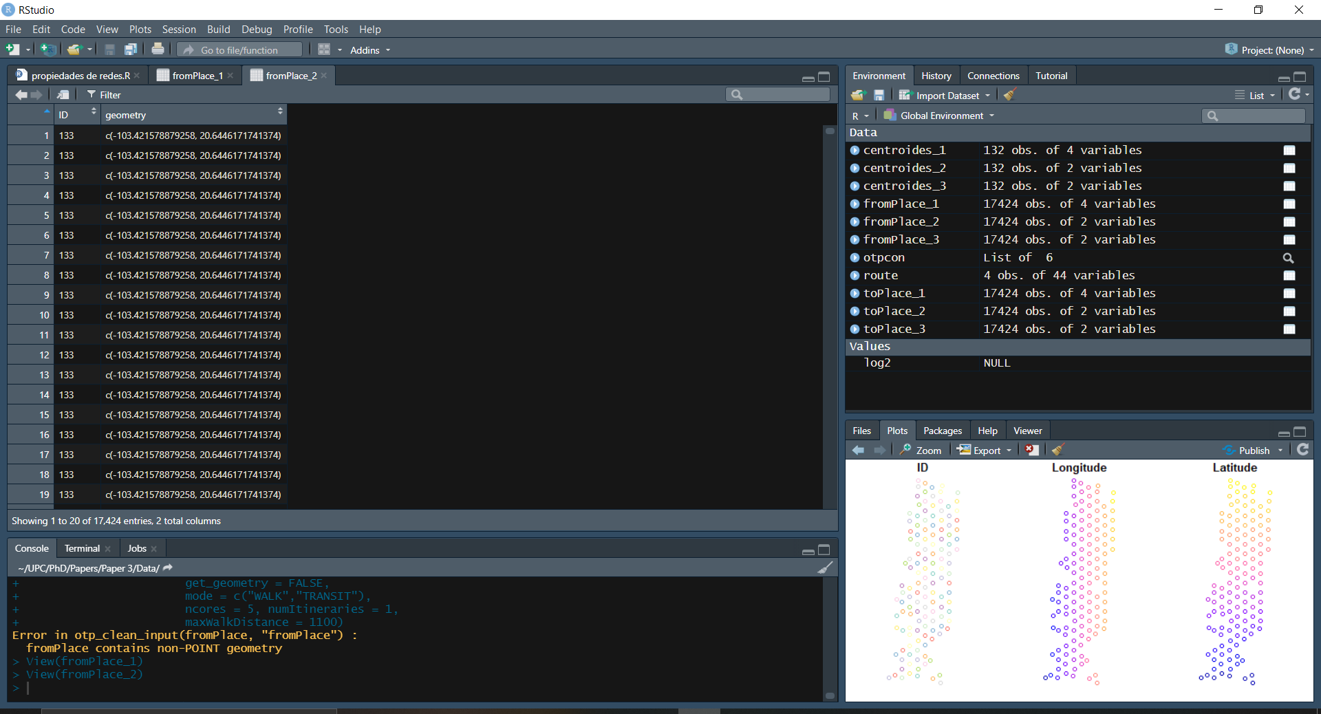 Error in otp_clean_input(fromPlace, "fromPlace") : fromPlace contains non-POINT geometry · Issue ...