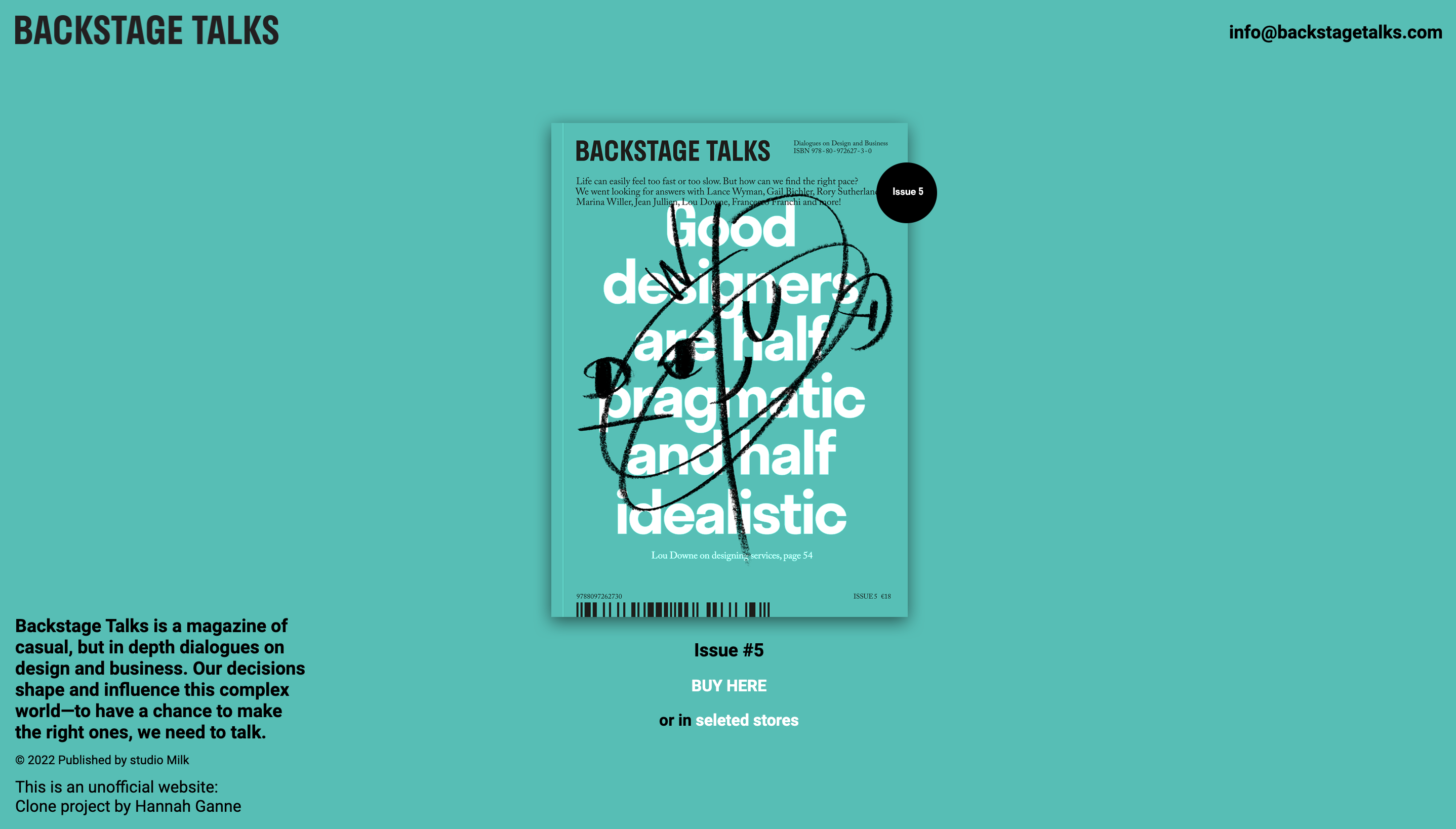 GitHub - hannah-ganne/backstage-talks-clone