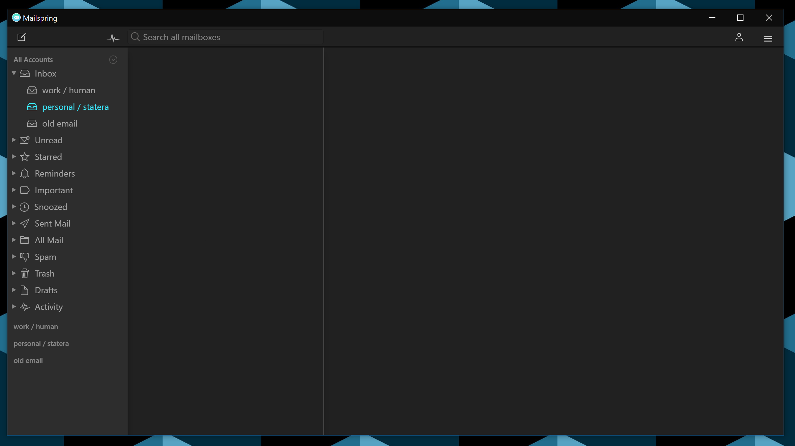 Email list view stuck on loading animation - Release 1.7.0 · Issue #1659 · Foundry376/Mailspring ...