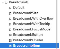 Breadcrumb storybook: consider marking Item/Button/Divider as subcomponents · Issue #29267 ...