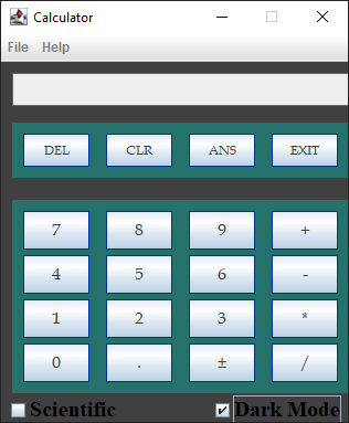 GitHub - muhammedhani/Java-Calculator: Simple & Scientific Calculator Using Java (GUI included)