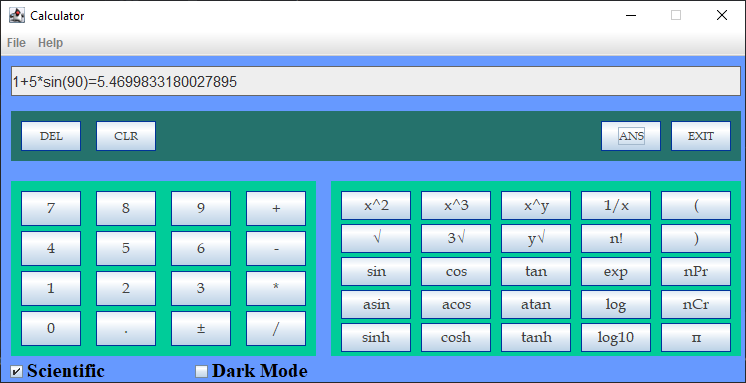GitHub - muhammedhani/Java-Calculator: Simple & Scientific Calculator Using Java (GUI included)