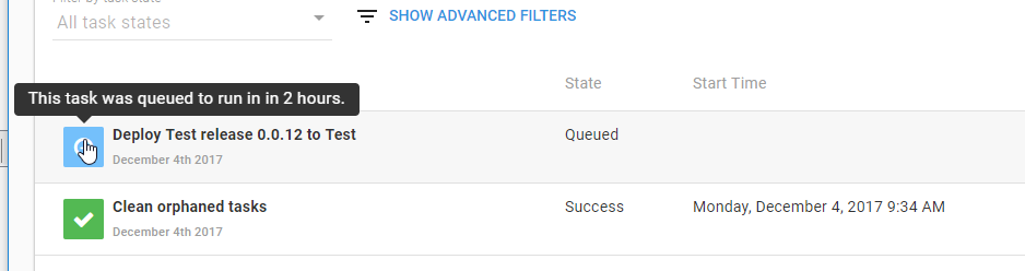 No precision in display of task scheduled time · Issue #4020 · OctopusDeploy/Issues · GitHub