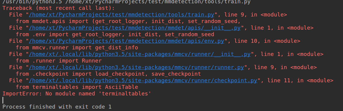 No module named 'terminaltables' · Issue #1443 · open-mmlab/mmdetection · GitHub
