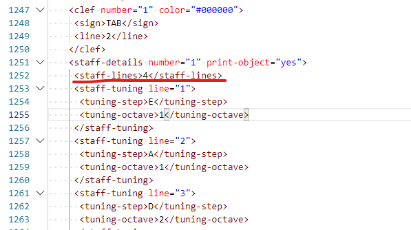 Tabs: Use number of staff-lines given in XML · Issue #596 ...