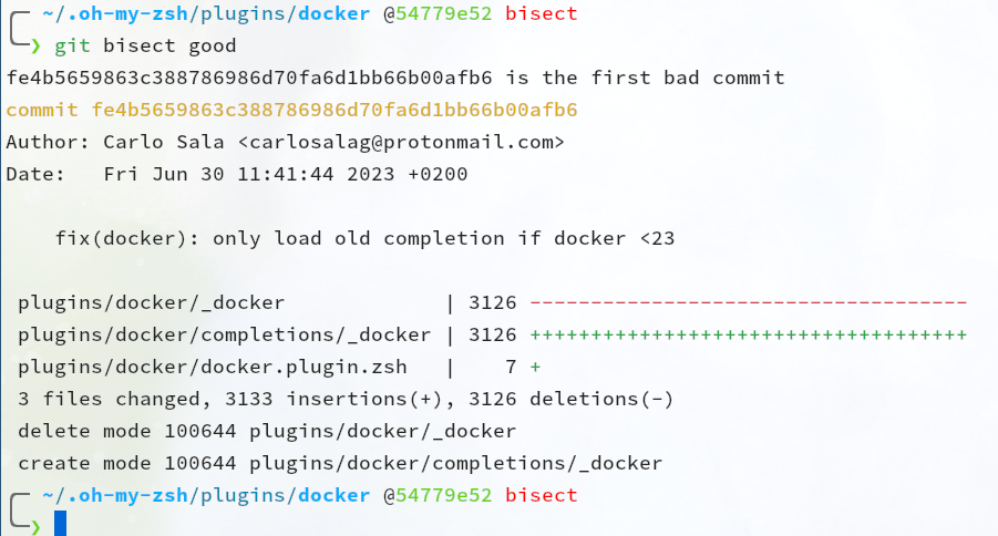 Docker completion doesn't work after commit fe4b56 · Issue #11817 · ohmyzsh/ohmyzsh · GitHub