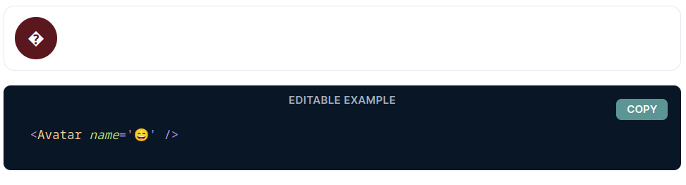 Avatar doesn't support emoji · Issue #7290 · chakra-ui/chakra-ui · GitHub