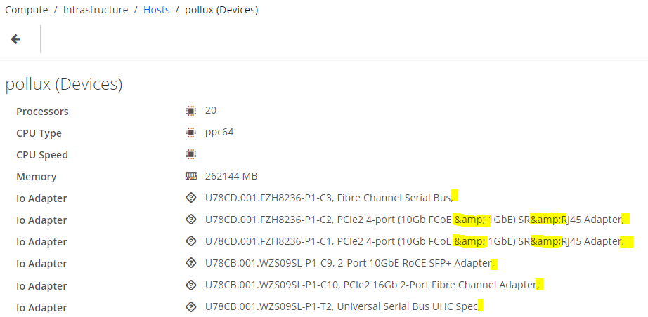 Host devices display issues with infra provider · Issue #8477 · ManageIQ/manageiq-ui-classic ...
