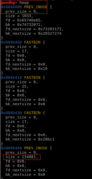 How can fit the print of "heap" or download previous version of pwndbg · Issue #640 · pwndbg ...