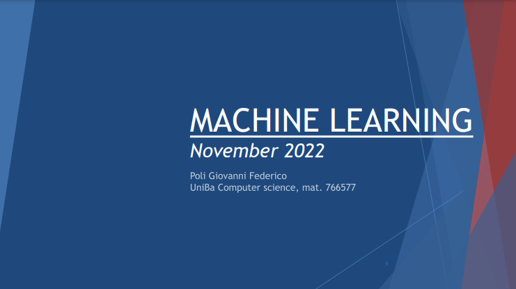 GitHub - GianFederico/MD-Machine_Learning: Machine Learning and Deep Learning comparision for ...