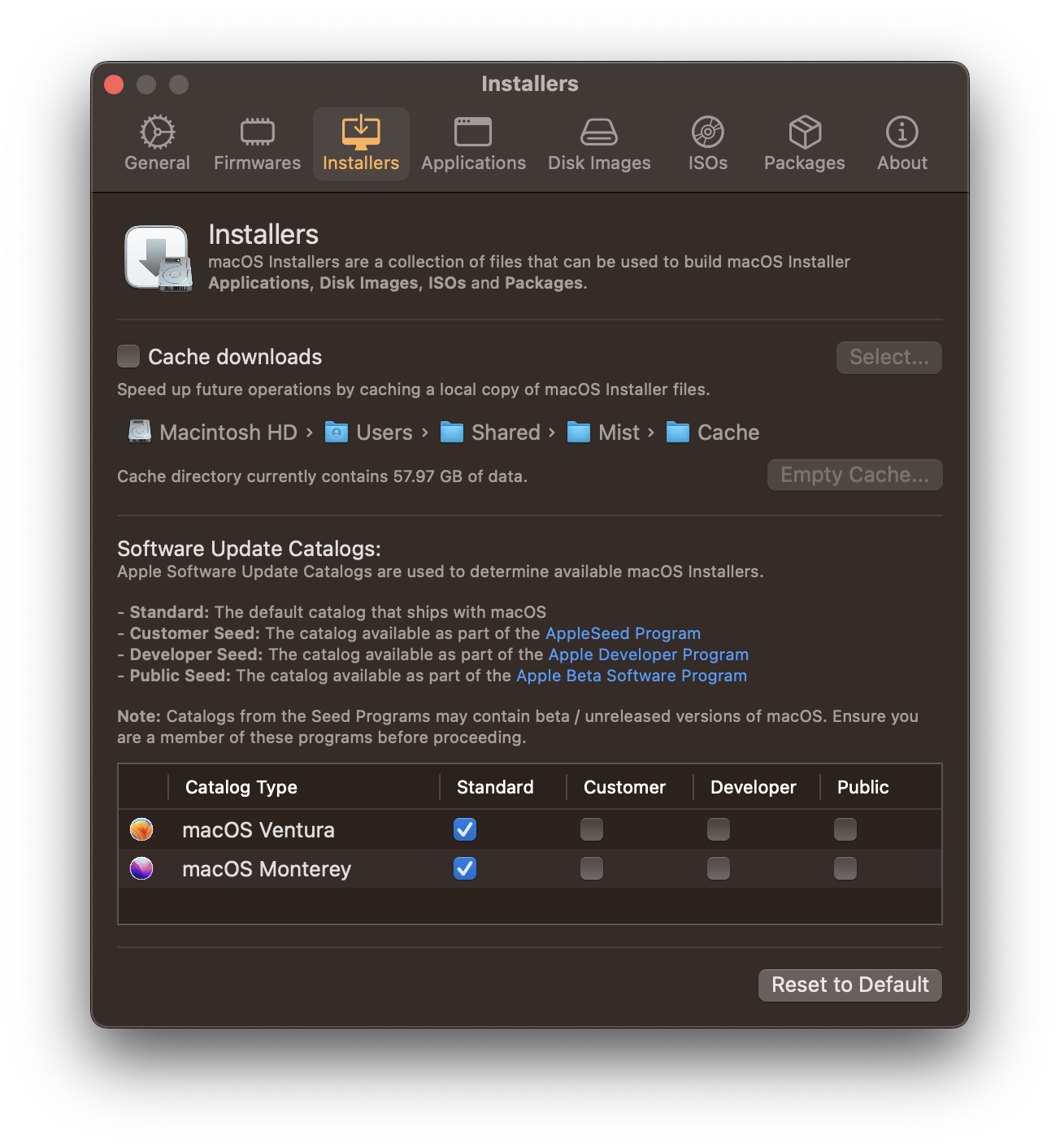 Make the implications of using custom seed SUCatalogs more obvious · Issue #14 · ninxsoft/Mist ...