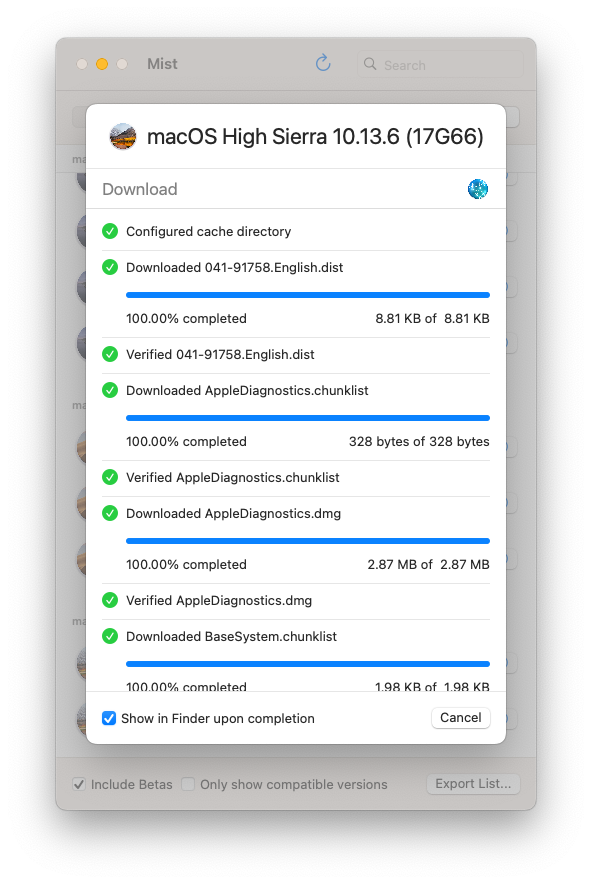 Feature Request: Reveal in Finder button on the completion screen · Issue #32 · ninxsoft/Mist ...