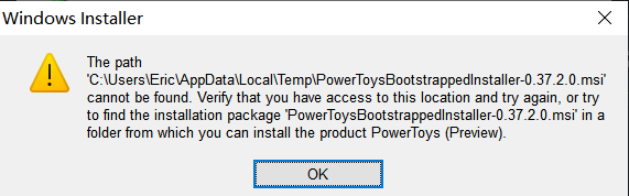 Cant Uninstall Powertoys · Issue 12141 · Microsoftpowertoys · Github 