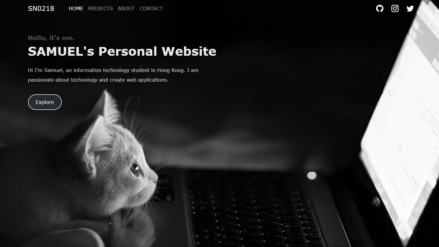 GitHub - sn0218/comp5322-personal-website: static personal website