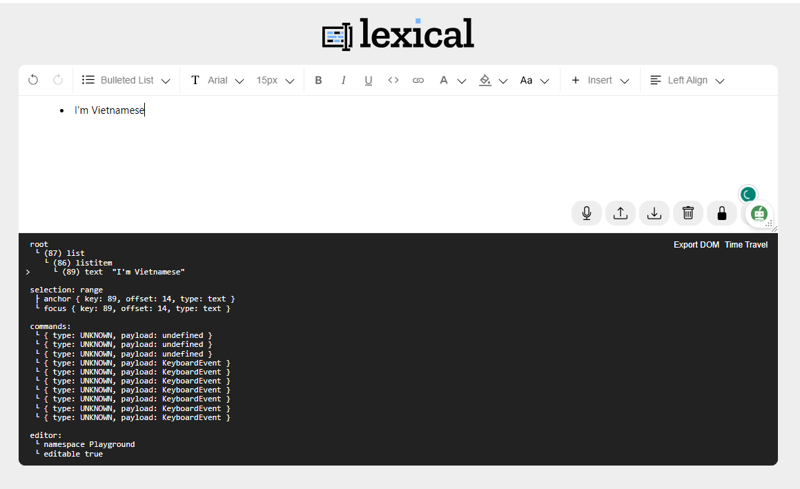 Bug: Align list item do not change the export DOM · Issue #5159 · facebook/lexical · GitHub