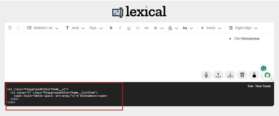Bug: Align list item do not change the export DOM · Issue #5159 · facebook/lexical · GitHub