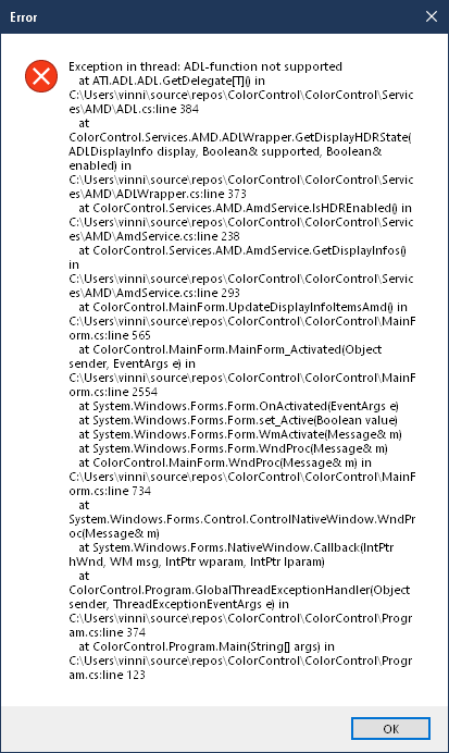 repeating error · Issue #167 · Maassoft/ColorControl · GitHub