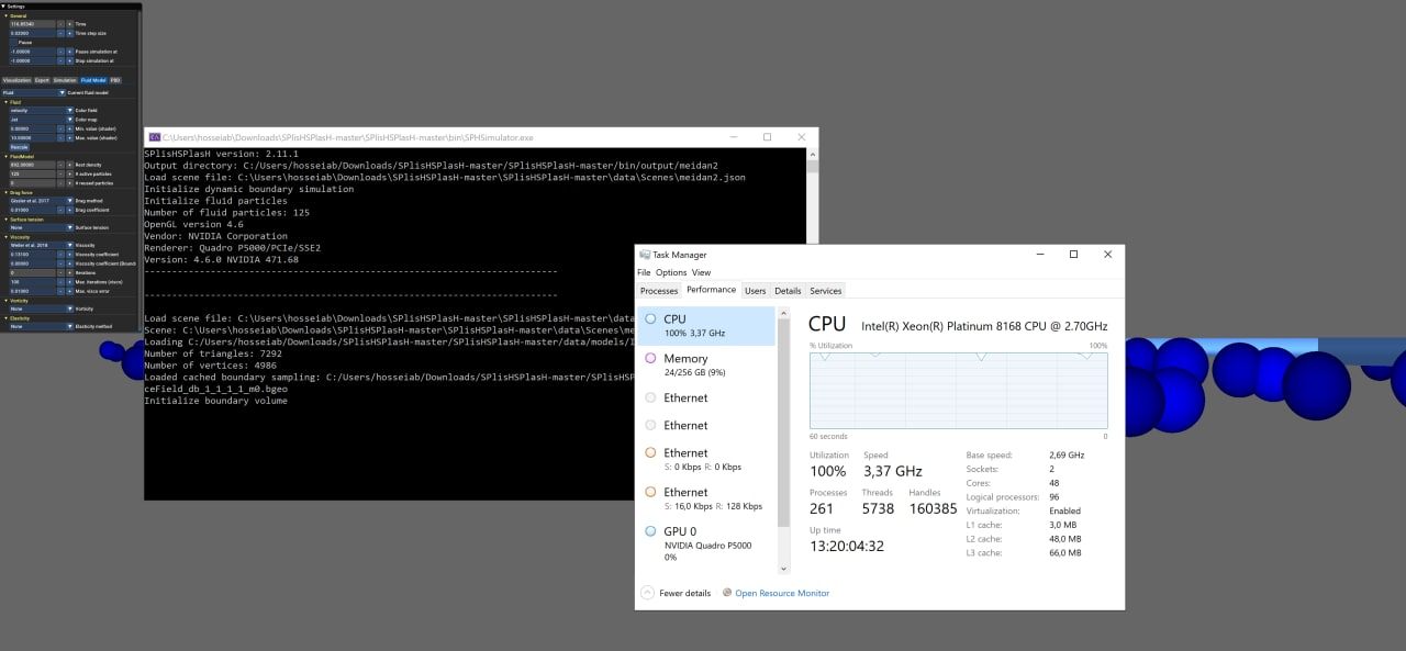 Different speeds in different systems · Issue #121 · InteractiveComputerGraphics/SPlisHSPlasH ...