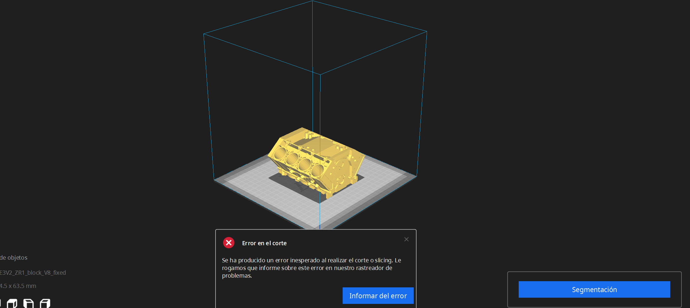 Slicing Error · Issue 14075 · Ultimaker Cura · Github