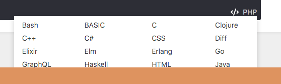 Code Block dropdown obfuscated · Issue #119 · getkirby/editor · GitHub