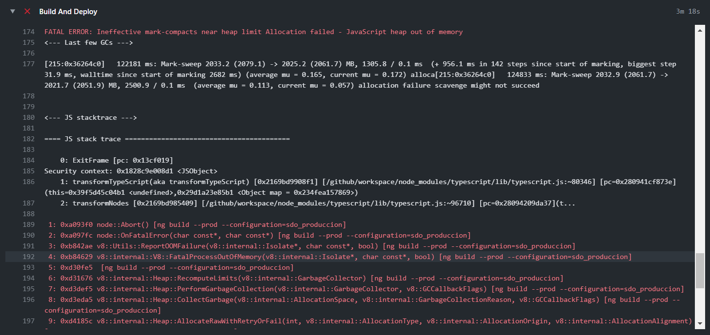 Oryx static web app heap out of memory · Issue #782 · microsoft/Oryx · GitHub