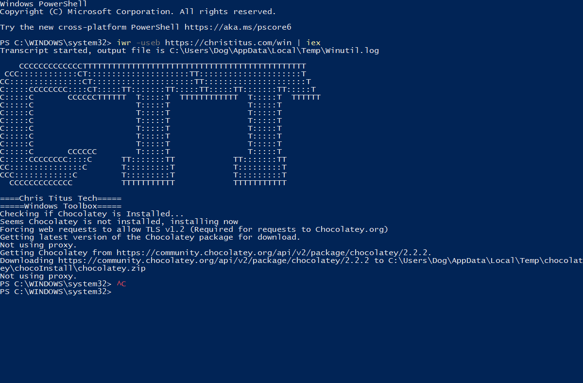 [Bug] Chocolatey automatically installs without user input. · Issue #1118 · ChrisTitusTech ...
