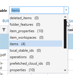 Add row count to Table dropdown · Issue #2512 · sqlitebrowser/sqlitebrowser · GitHub