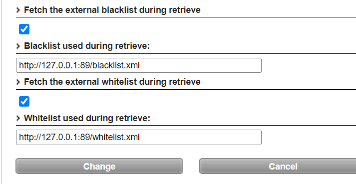 Failed loading XML: Non-fatal: Updating black/whitelist failed, most likely unreachable! · Issue ...