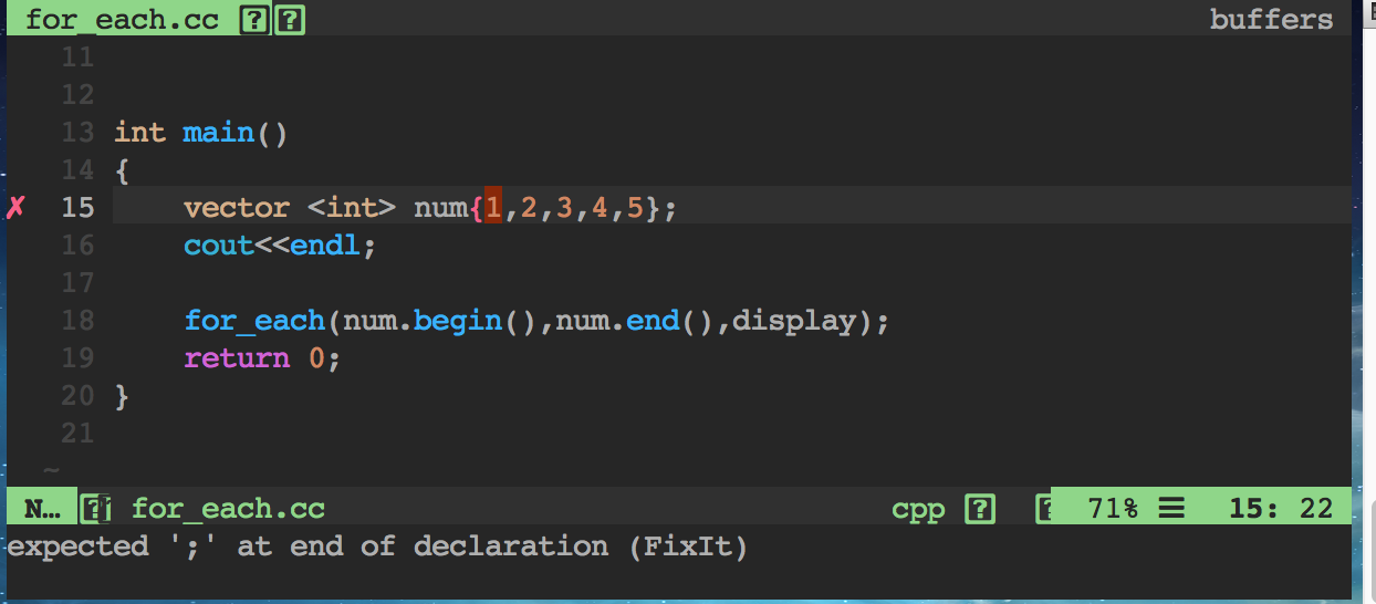 vimplus C++11 语法检查——如何支持C++ 11 语法新特性？ · Issue #142 · chxuan/vimplus · GitHub
