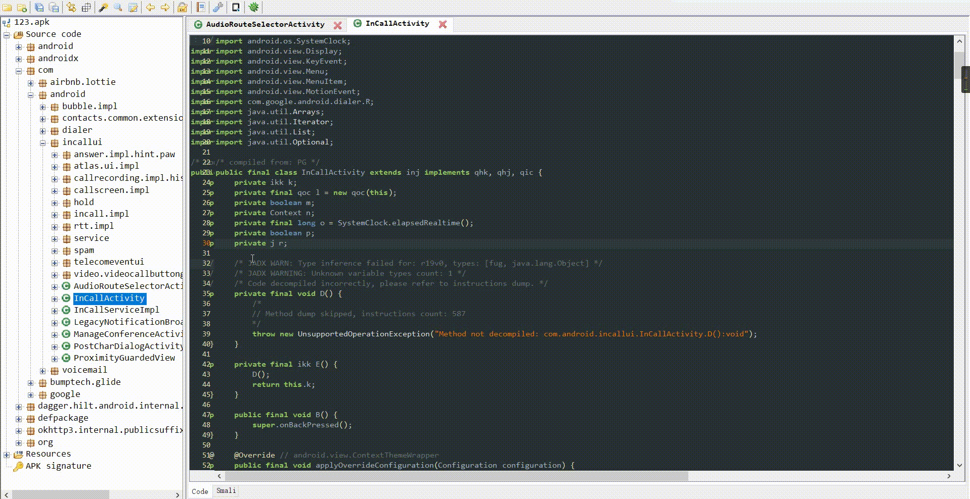  core Line Number Rendering Problem Issue 1153 Skylot jadx GitHub