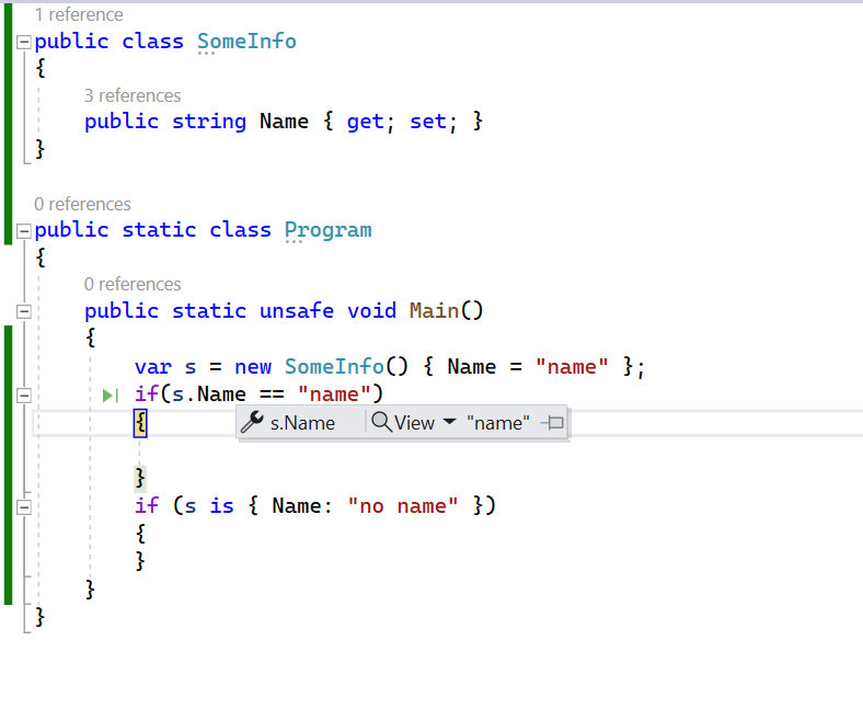 Roslyn Expression Compiler Is Unable To Emit Code With Pattern Matched Properties Fields For