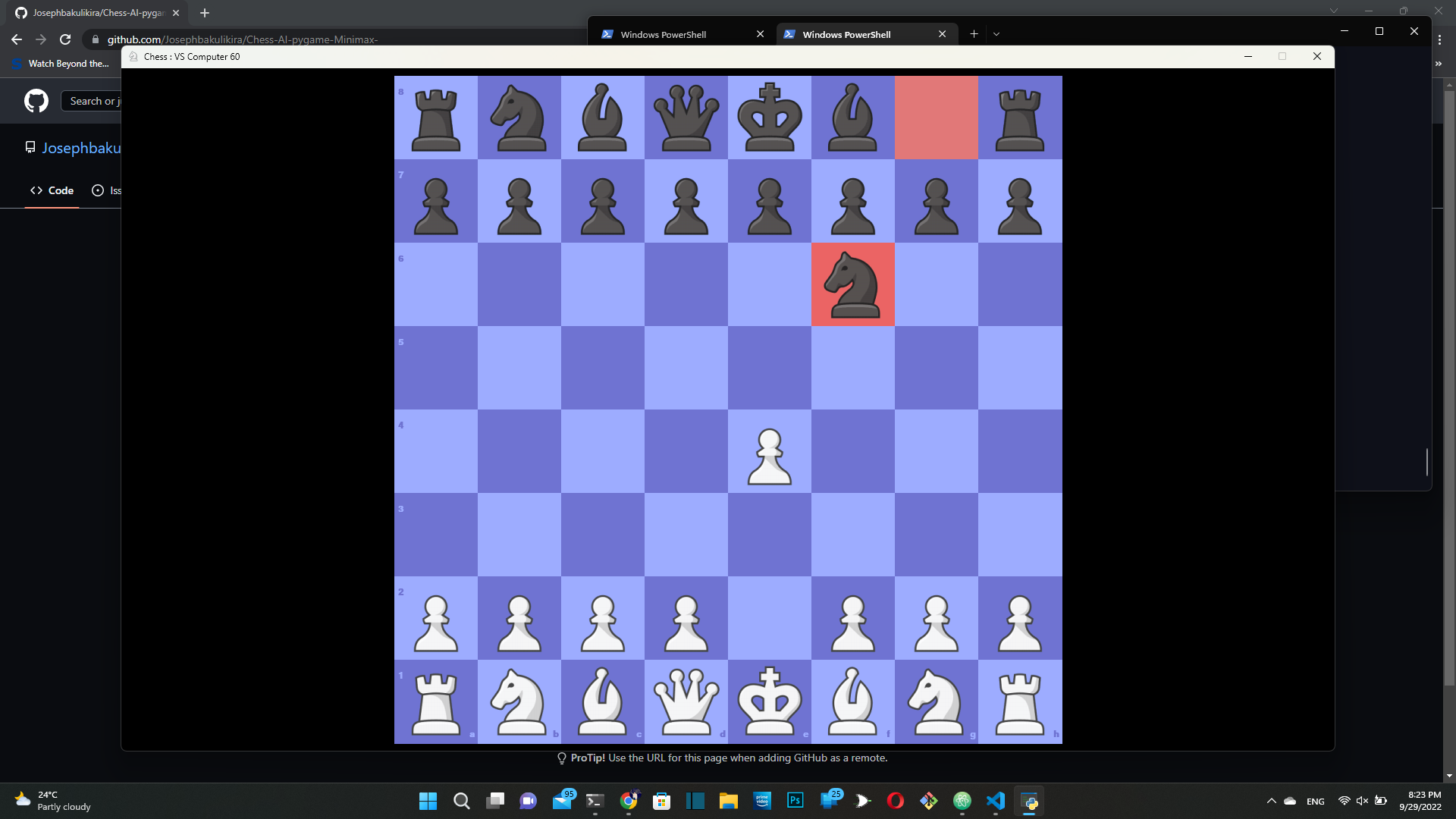 Github Josephbakulikirachess Ai Pygame Minimax