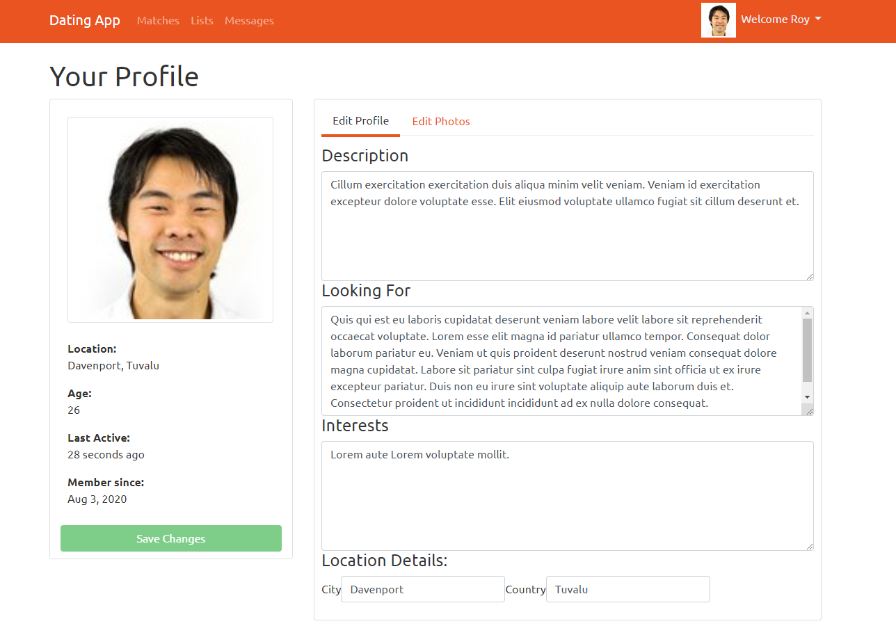 GitHub - yavuzsav/DatingApp