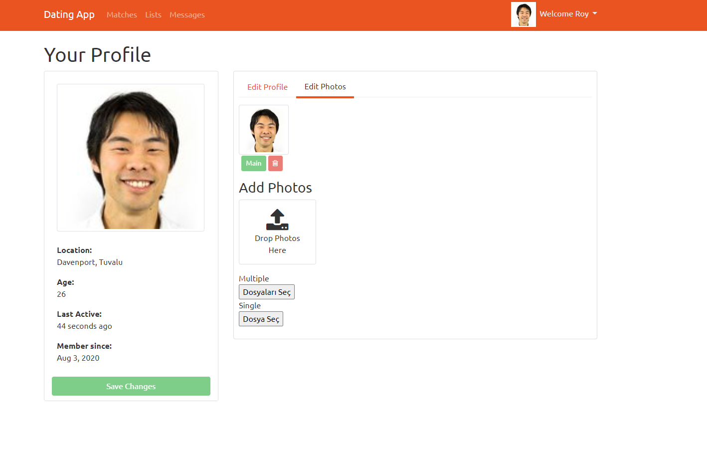 GitHub - yavuzsav/DatingApp