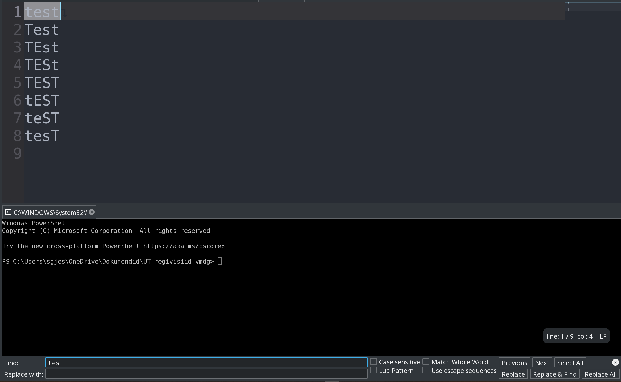 Feature Request: Find only in selection · Issue #72 · SpartanJ/ecode · GitHub