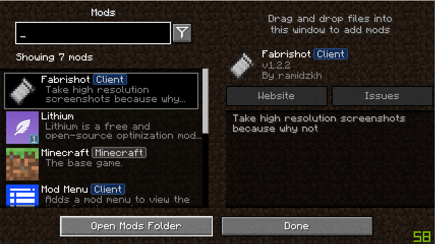 Fabrishot not working (maybe i'm just confused) · Issue #7 · ramidzkh/fabrishot · GitHub